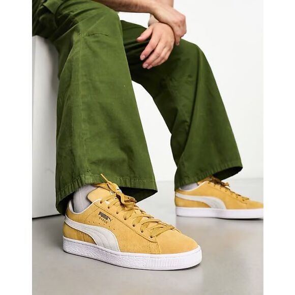 Puma | Shoes | Puma Suede Classic Xxi Honey Mustard Yellow M 85 W ...